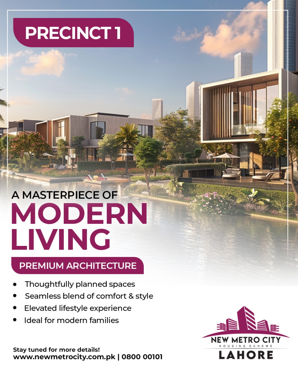 Precinct 1—Redefining the Way We Live in New Metro City Lahore - New Metro City Lahore | Home Zone